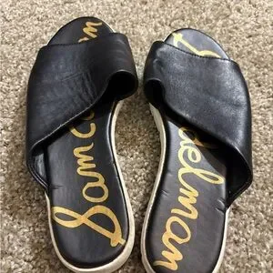Sam Edelman | Shoes | Sam Edelman Black Slide Sandals | Poshmark